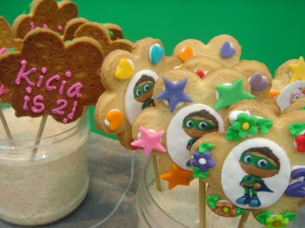 Yochana's Cake Delight! : Superwhy cookies for Kiros and Kicia