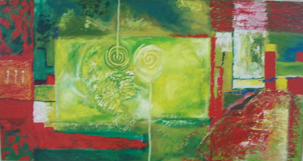 Mas que un gusto,un estilo de vida: "Arte javiera": CUADRO ABSTRACTO VERDE
