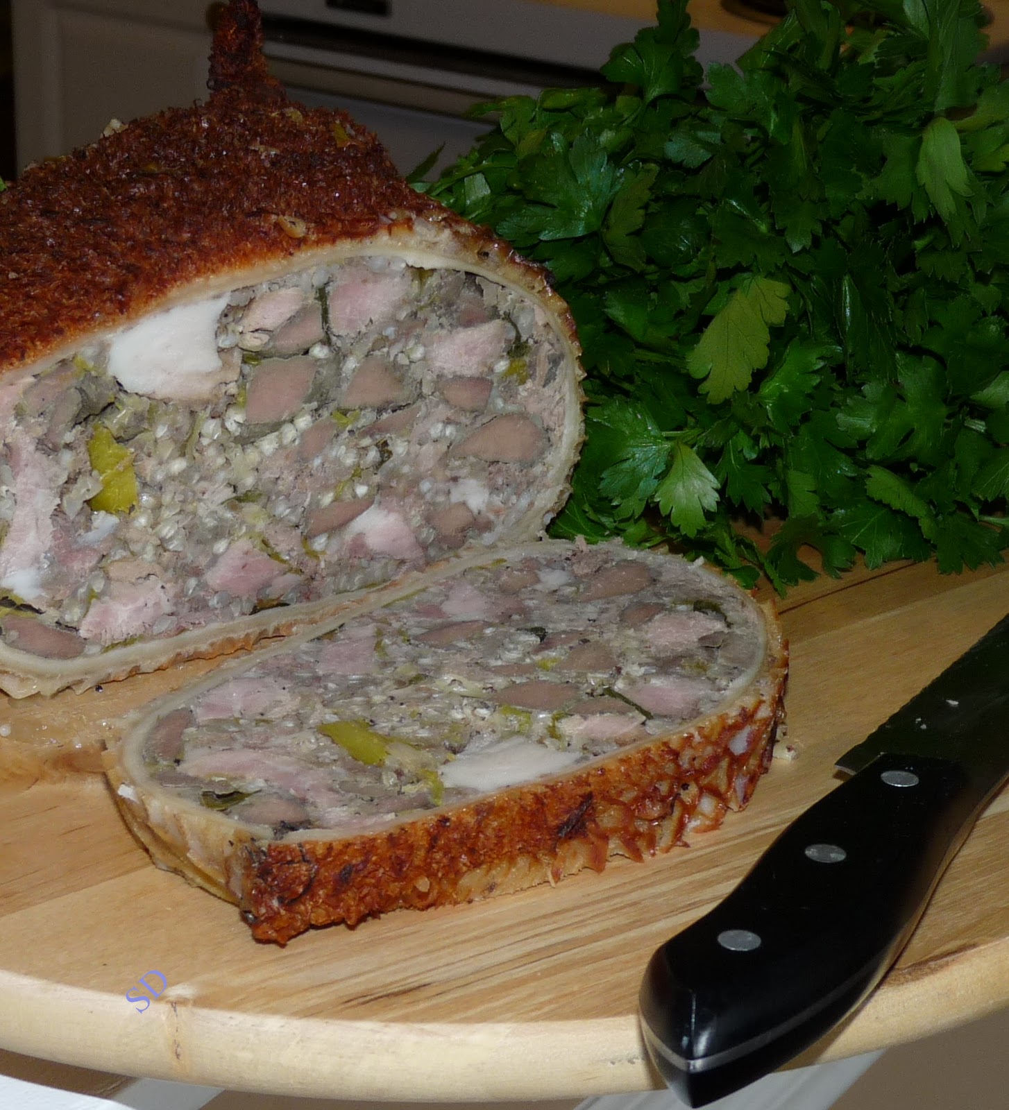 Eclectic Cuisine: Stuffed roasted tripe / Пълнено шкембе