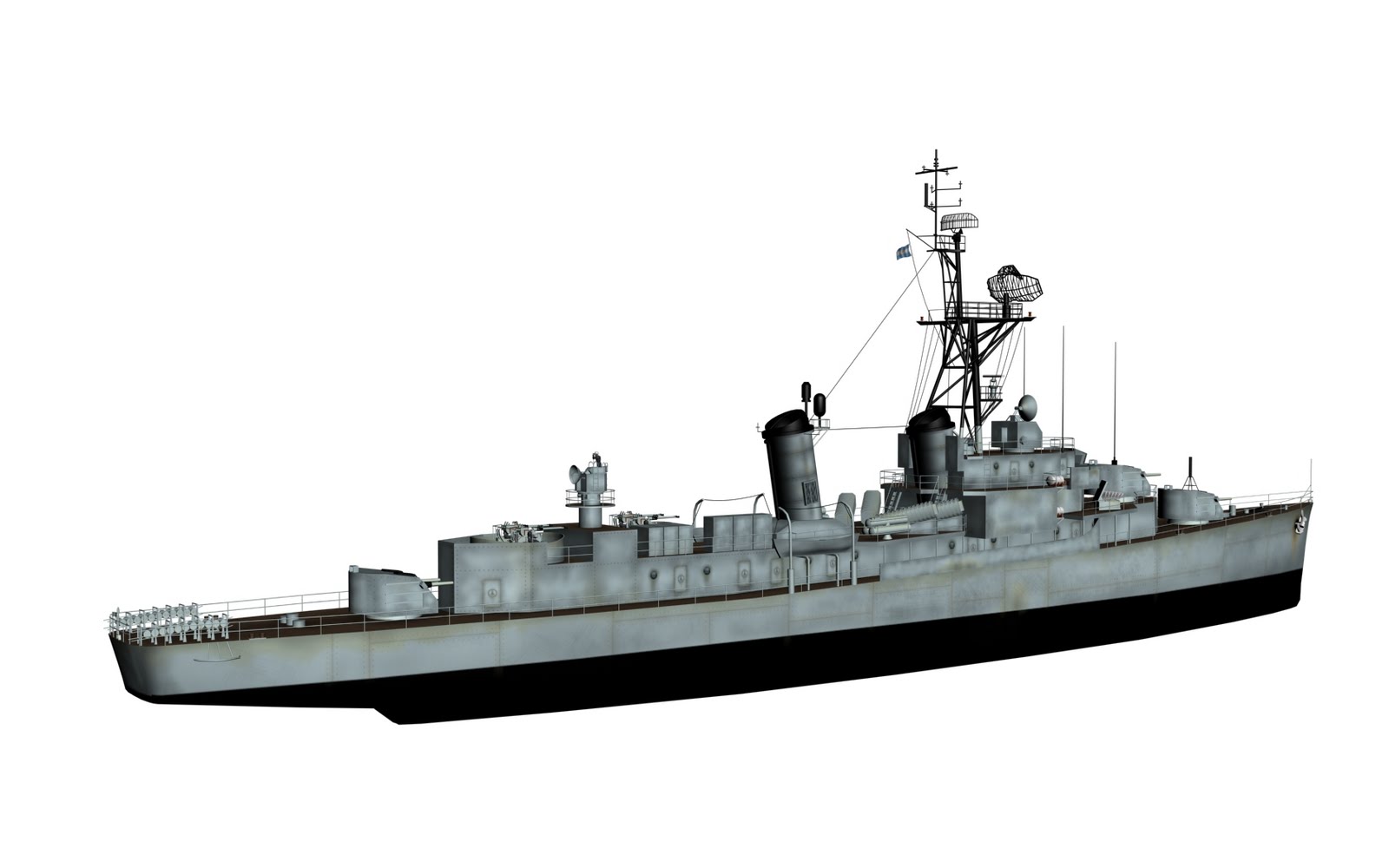 Arte en 3D: Segunda División de destructores - 1982