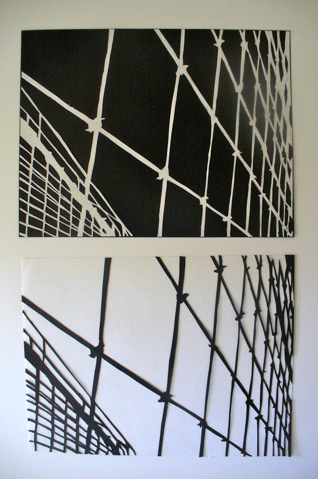 Architecture Portfolio: Figure Ground Study of Brooklyn Bridge