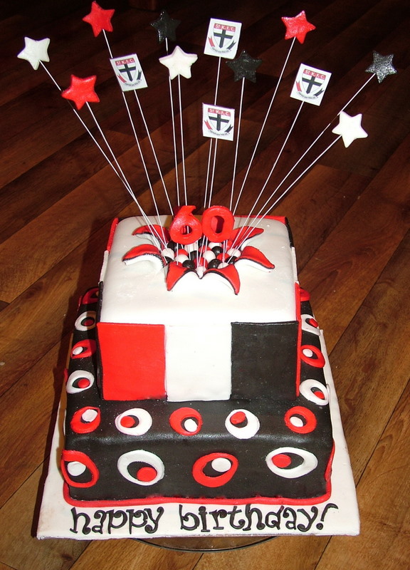 A Piece of Cake: Two Tiered St Kilda Football Cake
