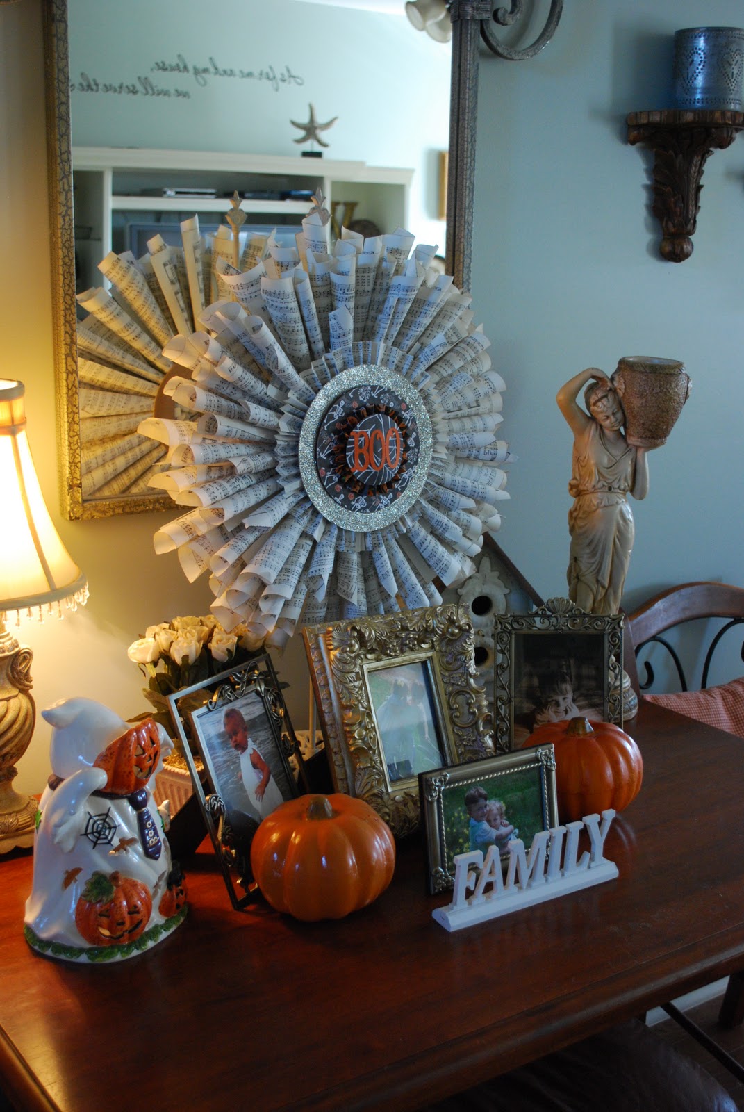 Fussy Monkey Business: Music Sheet Wreath