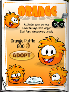 Club Penguin Guy: The Orange Puffle Is Here!