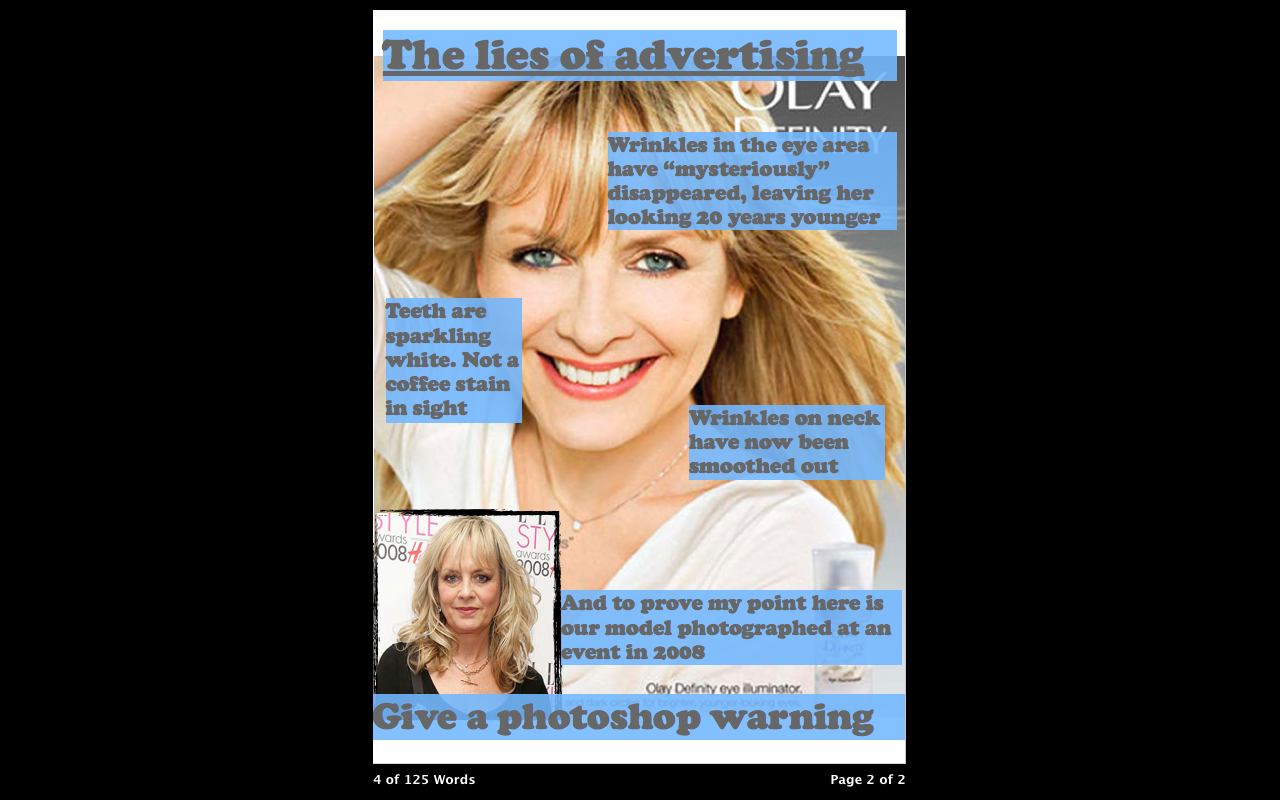 Image-Revealing advertisements