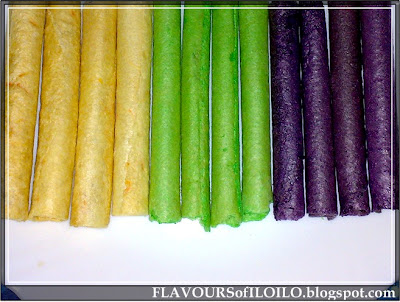 Barquillos: Choose your flavour and color
