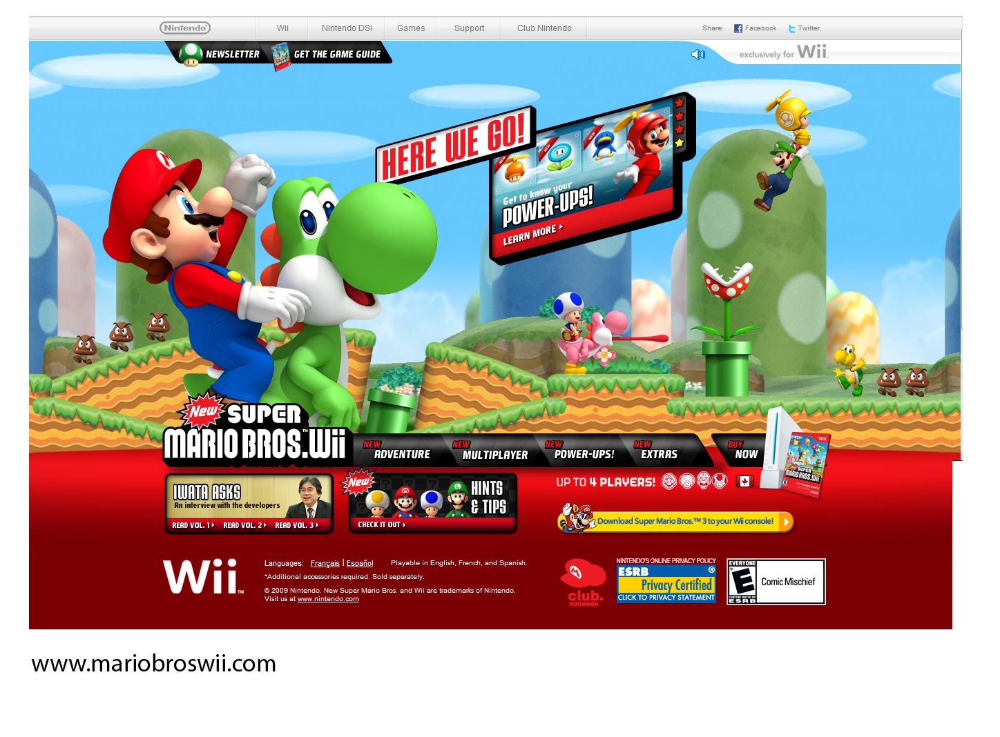 MEDS2007 Production Portfolio: Mario Websites