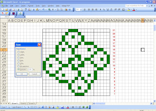ChemKnits: How to Make a Knitting Chart in Excel (Part 3 - Sharing Your ...