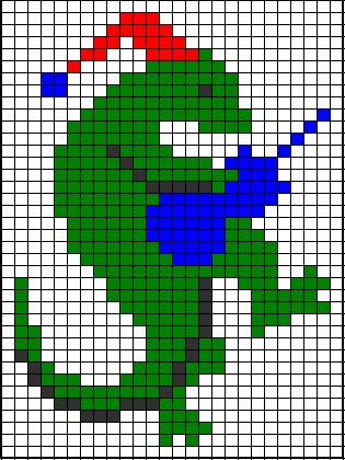 ChemKnits: Guitar Playing Dinosaurs Knitting Charts!