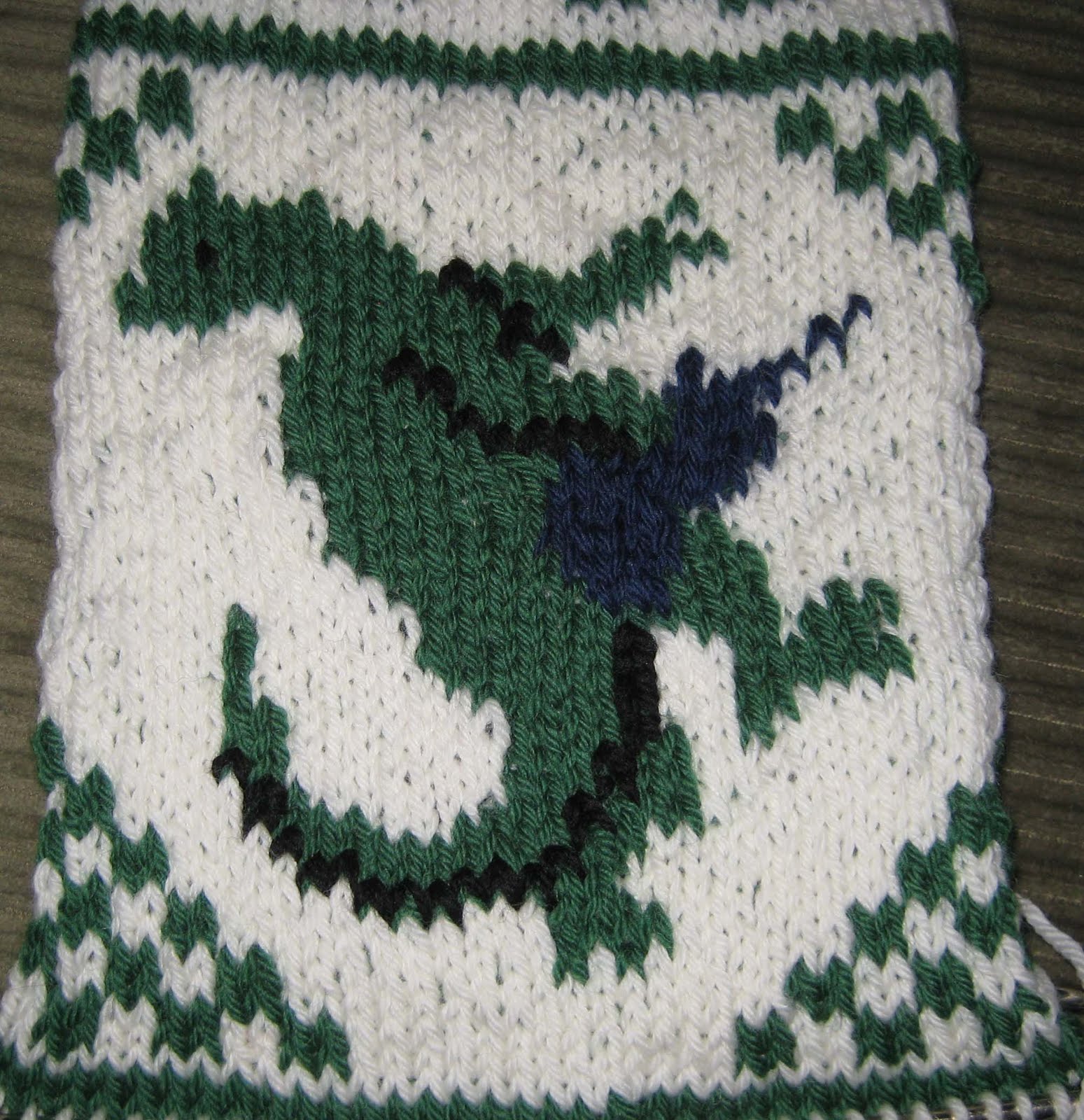 ChemKnits: Guitar Playing Dinosaurs Knitting Charts!