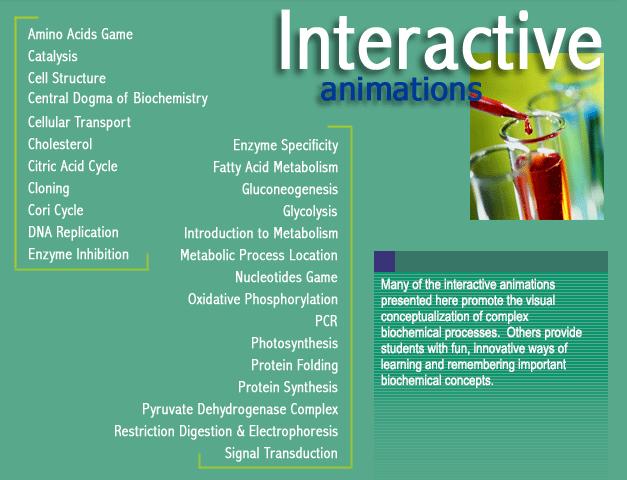 Science Ballet: Interactive Biochemical Animations WILEY
