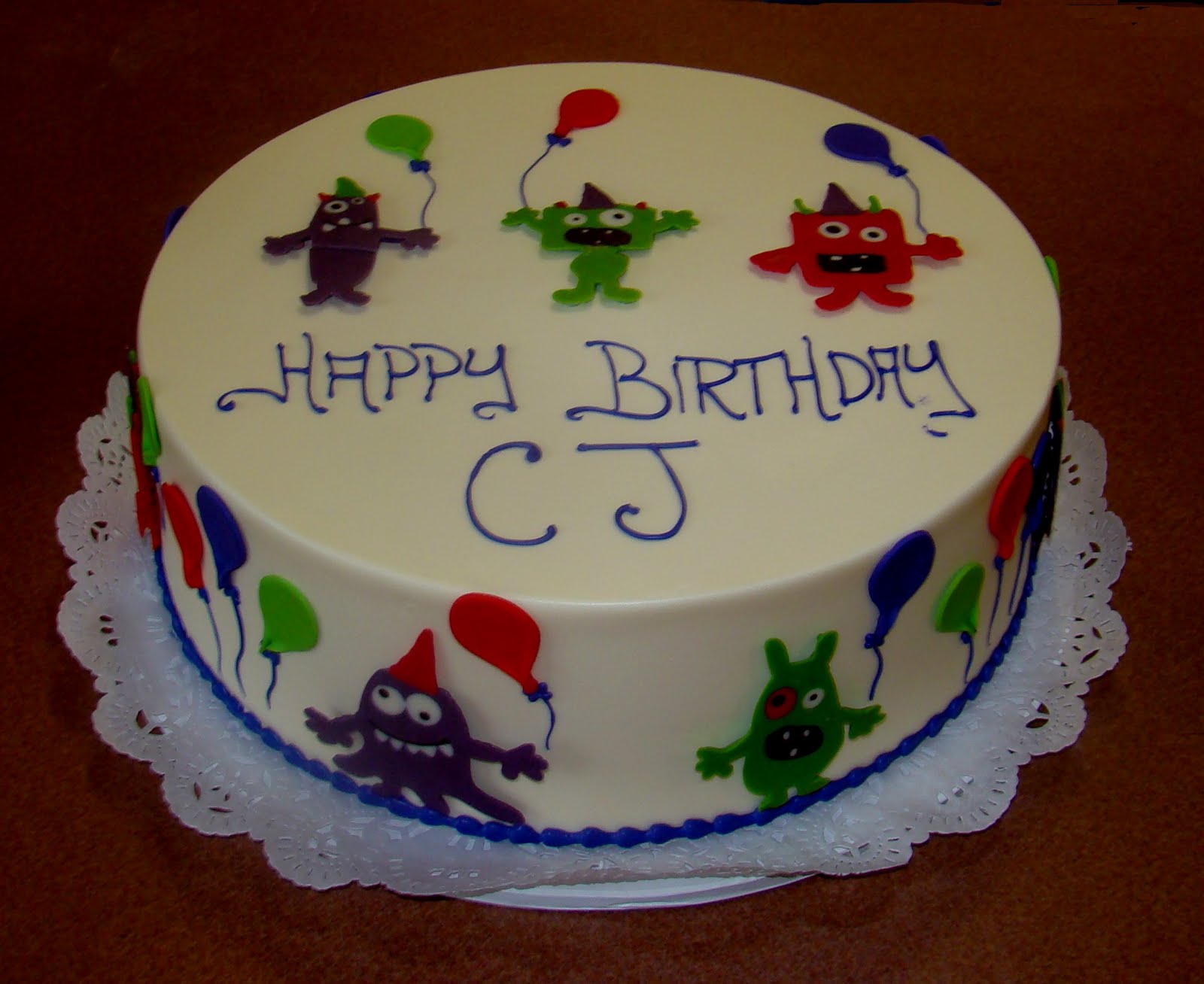 Louise's Daughter: The Silly Monster cake from CJ's birthday