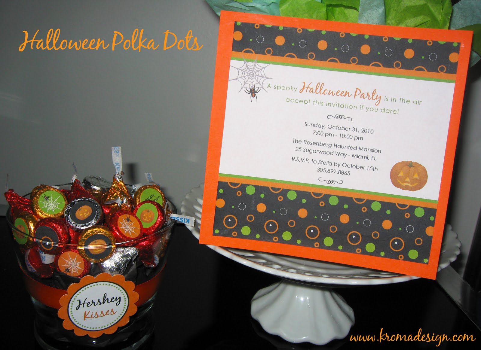 Holiday Fun: Halloween Polka Dots Collection - DIY Printable Kit ...