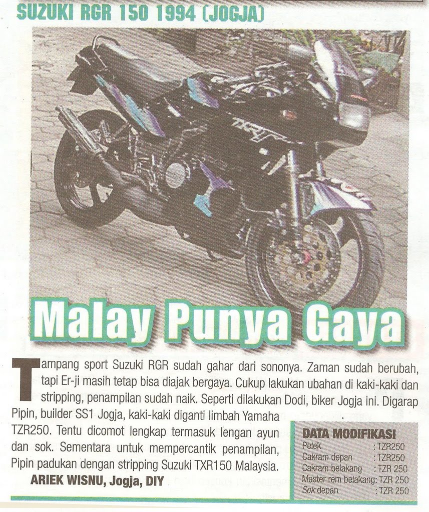 World of Ride: Modifikasi RGR