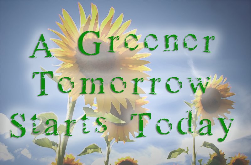 A Greener Tomorrow Starts Today