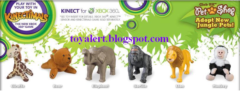Burger King Kinectimals Pet Shop Toys 2010 | Toy Alert
