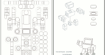 Paper Poseables: Poco Bot Blank