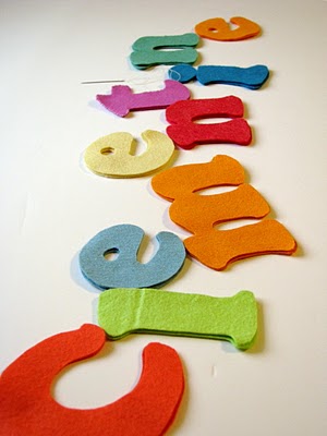 Creative ideas for you: How To Make Felt Letters