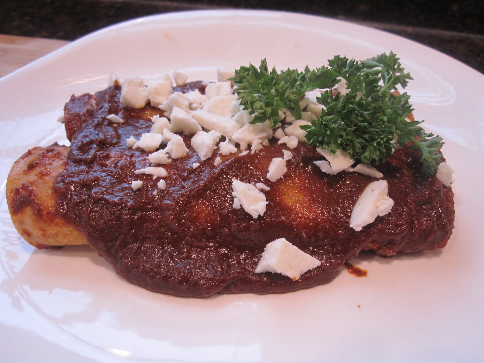 Stirring the Pot: Cook the Books: Easiest Ever Chicken Mole Enchiladas