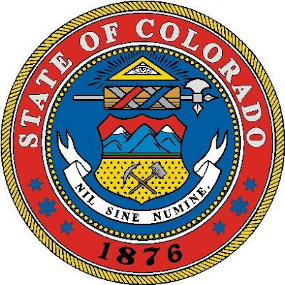 FLAGS AND COAT OF ARMS: USA,COLORADO STATE