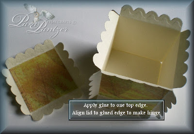 PeeJay's Ramblings: TUTORIAL - Scalloped edged gift box.