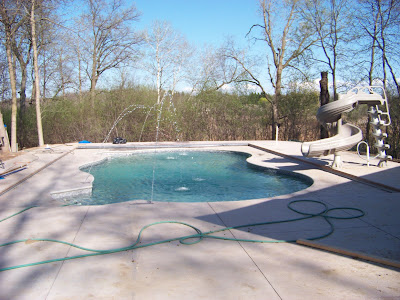 PENGUIN POOLS: Pool in a Pool cover with buddy seat, fountains, and G ...