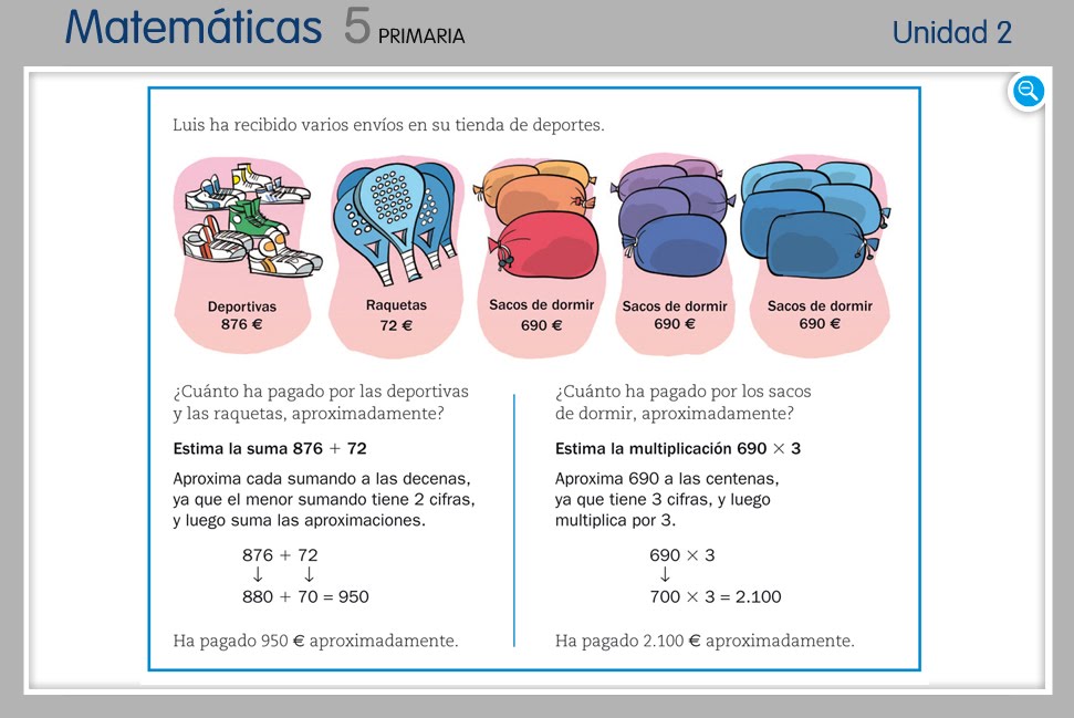 MATEMÁTICAS de 5º y 6º de Ed. Primaria: Estimaciones.