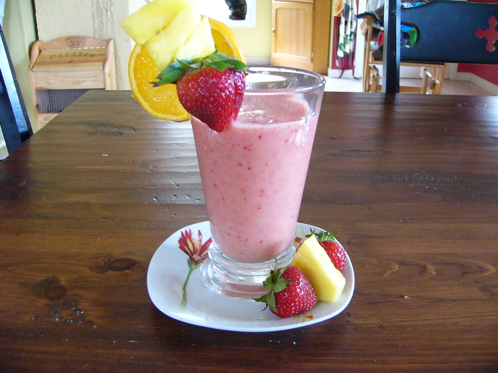 Tomates cerises et Basilic: Cocktail aux fruits frais