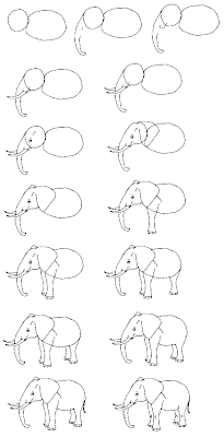 217. Rajzoljunk elefántot