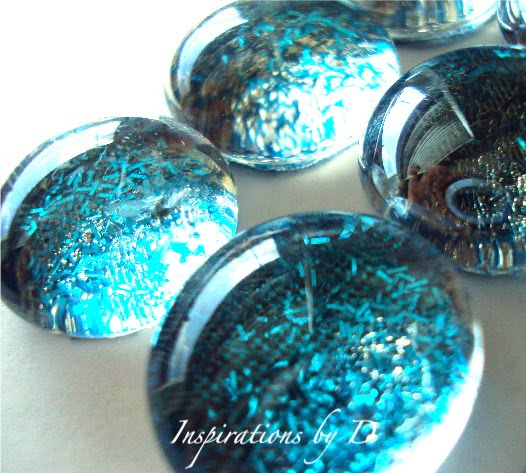 Inspirations by D: Glass Push Pins with Sparkles