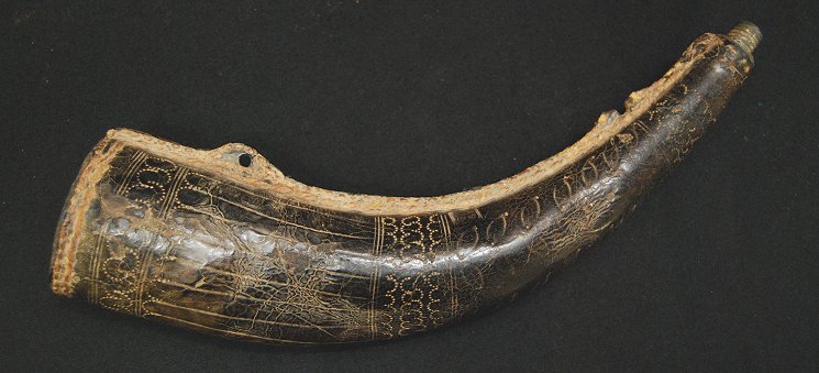 Contemporary Makers: Original 17th-18th Century Leather Powder Horn