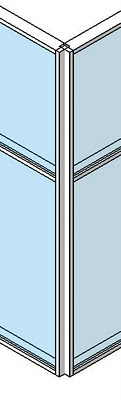 revit in plain english: Curtain Wall Glass Corner - No Corner Mullion