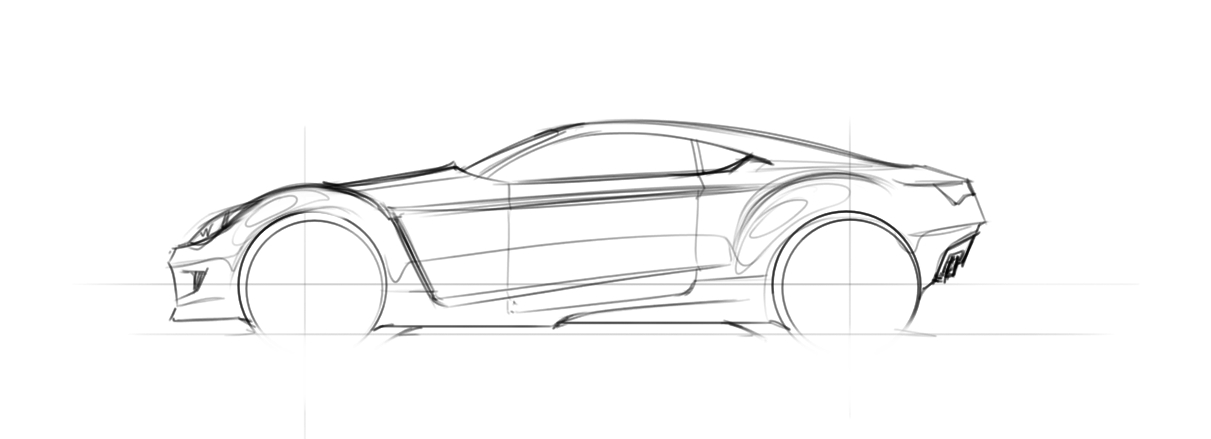 Design Friends Share: quick car sketch