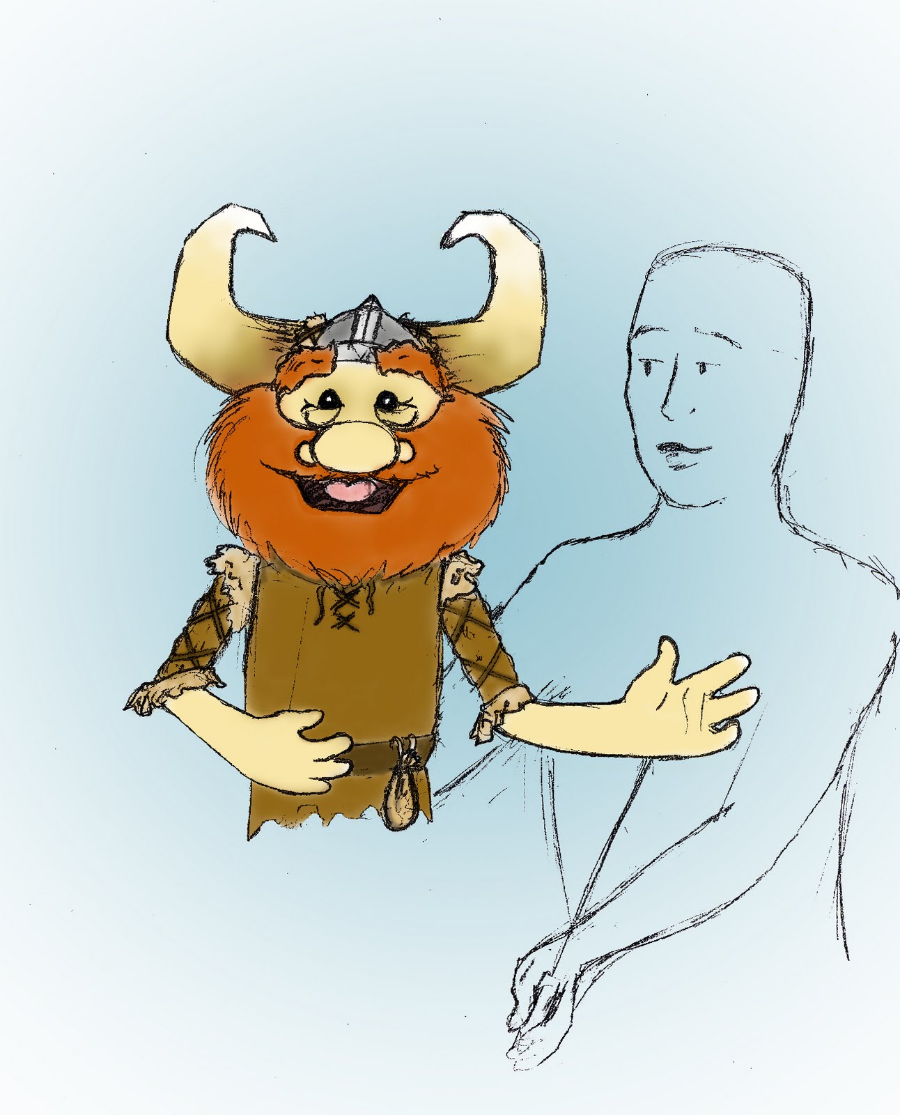 Happy Go Puppetry: ...Before the Break... Part 1 the Viking Puppets