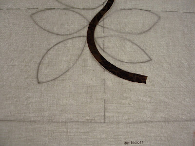 Quiltsalott: Applique, stems and leaves