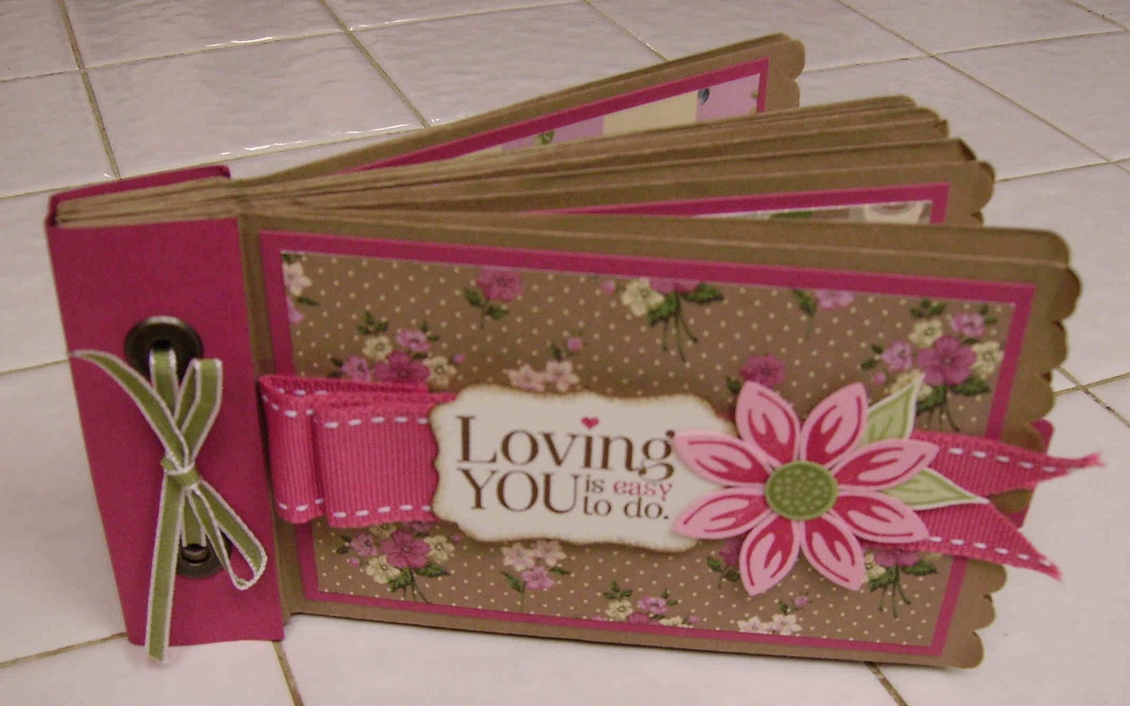Love to Stamp & Scrap: Blue or Pink? Paper Bag Scrapbooks