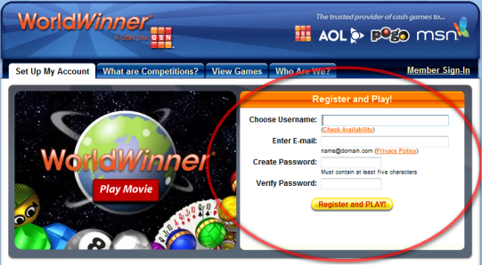 Ofertas FreebieJeebies: Tutorial WorldWinner