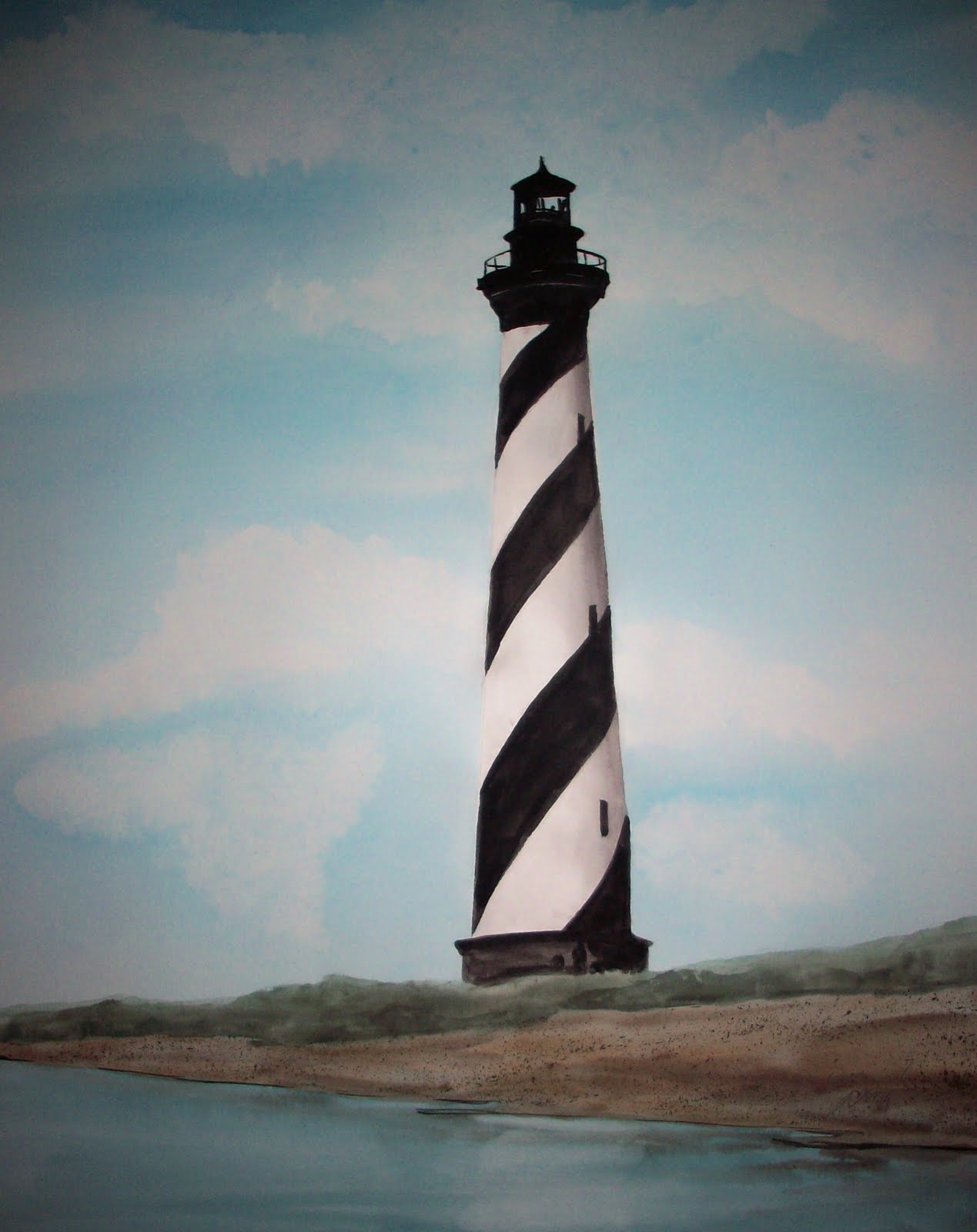 Arni's Art Blog: "LIGHTHOUSE ON CAPE COD"