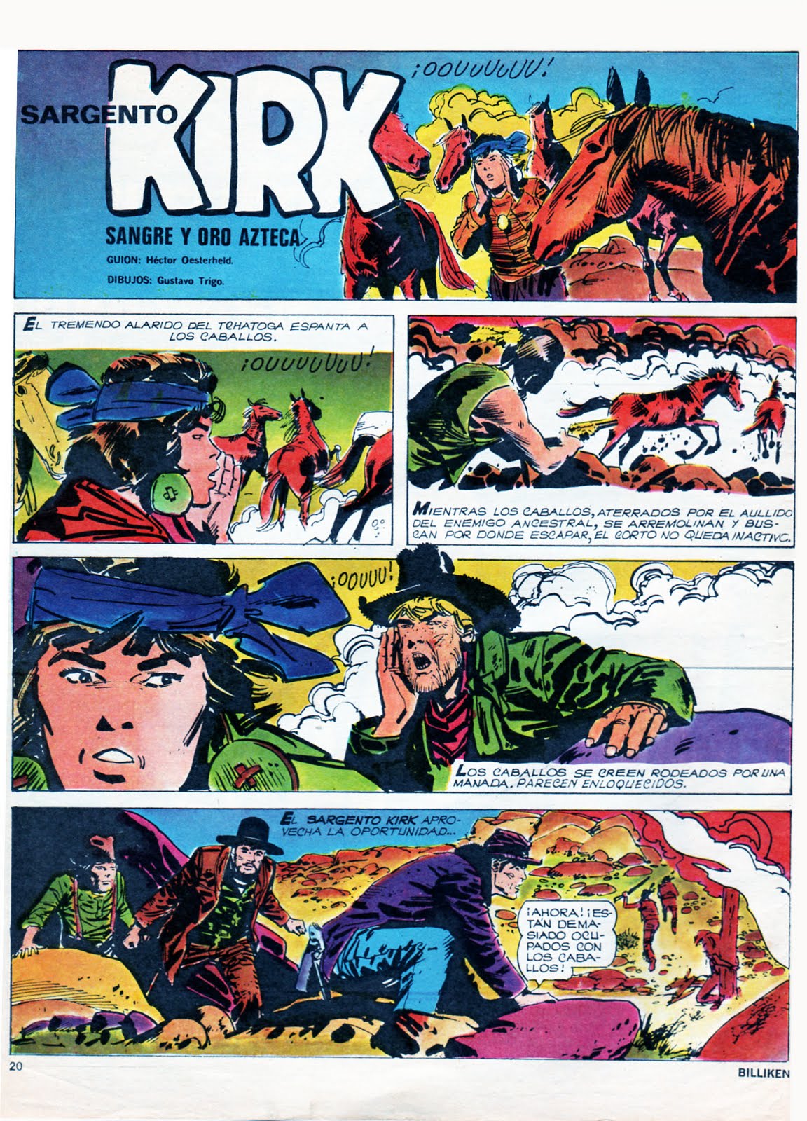 AQUELLOS COMICS: Sargento Kirk por Oesterheld y Gustavo Trigo