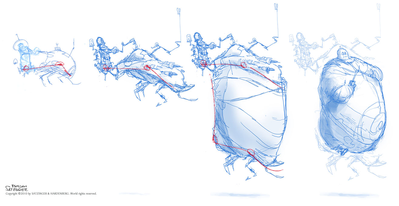 The Paperwalker Journal - Florian Satzinger: Vehicle Design: Rough Process