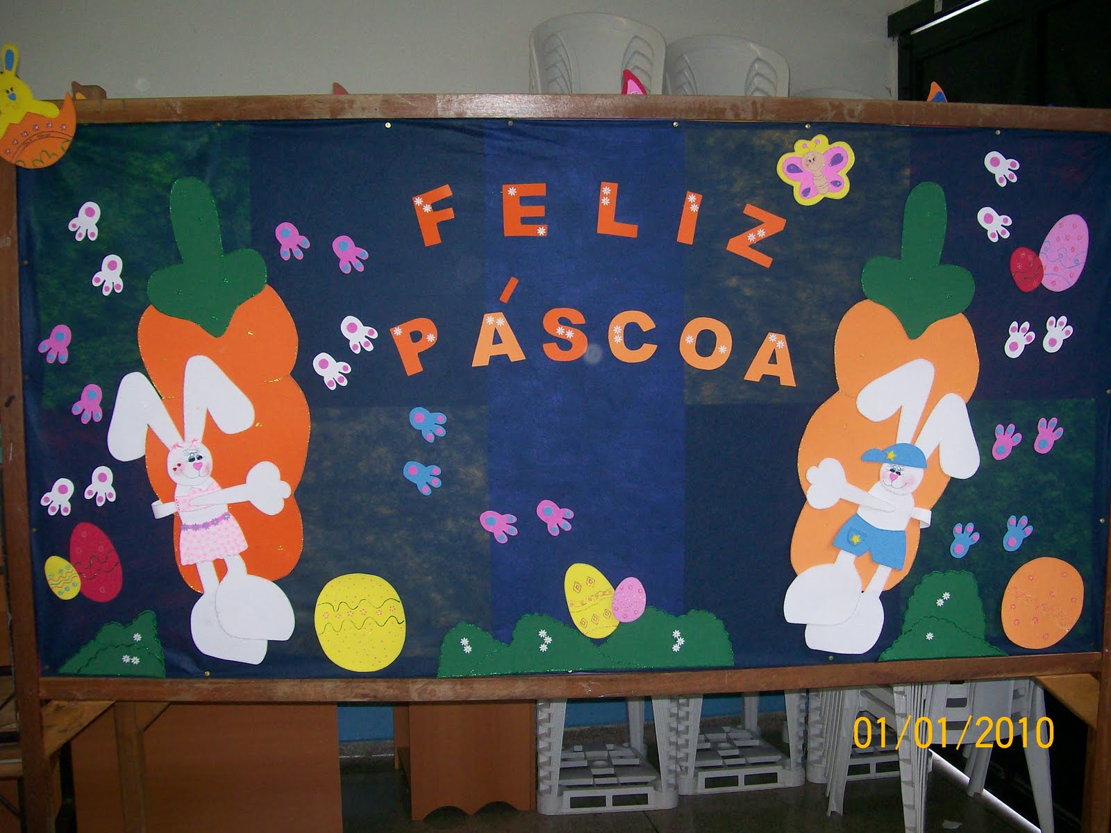 Trabalhos em EVA by Vera: MURAL DE PÁSCOA