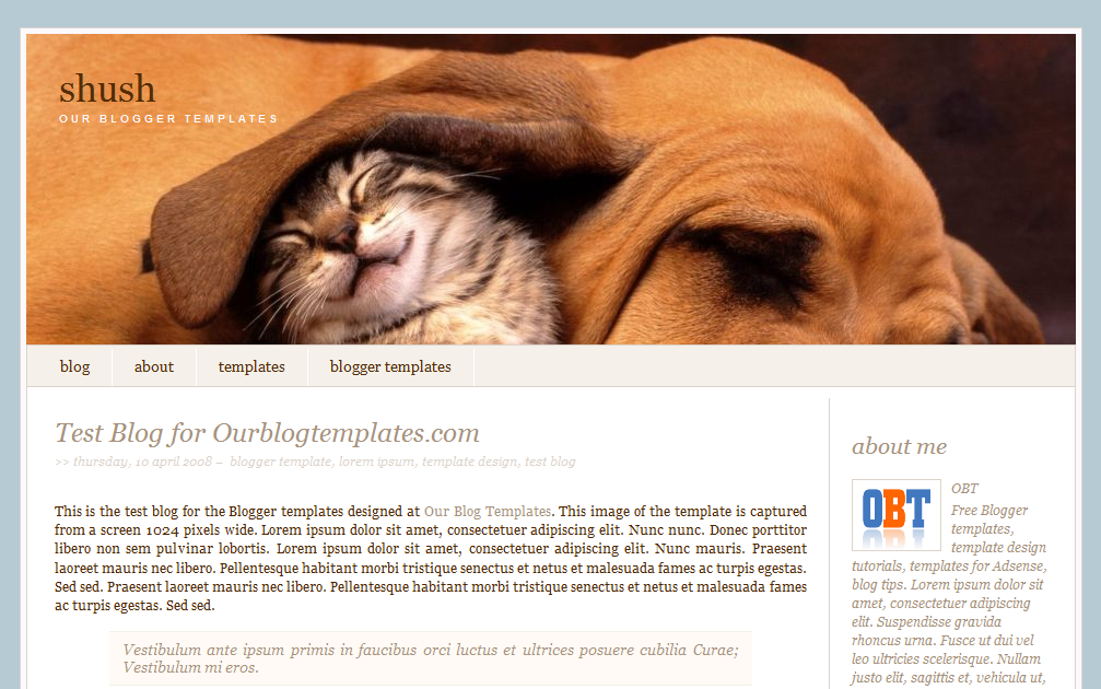 Cute Blogger Templates