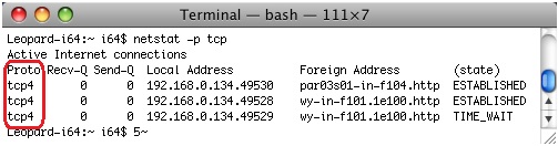 Seguridad Apple: Revisar las conexiones de red en Mac OS X con Netstat
