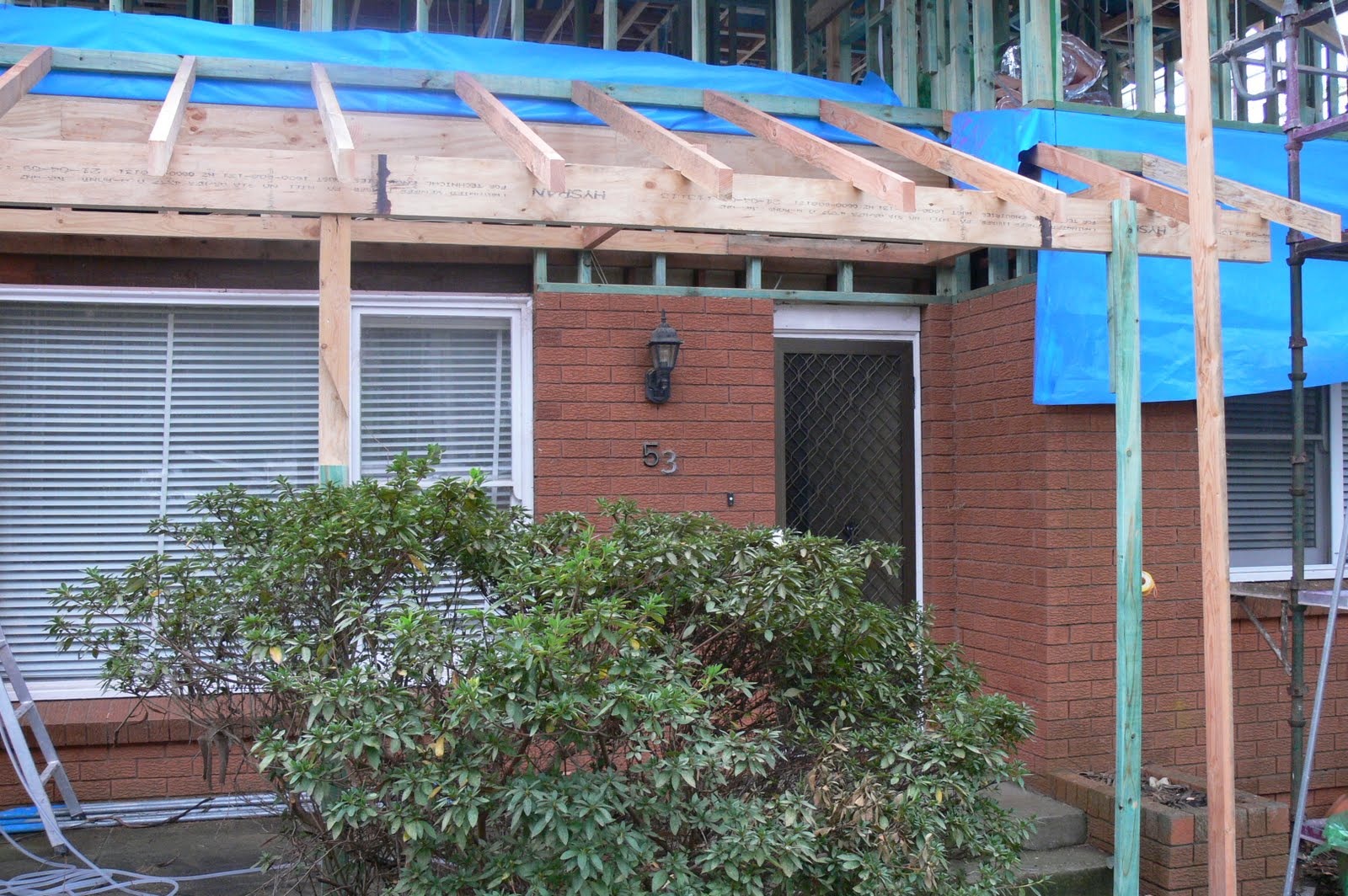 Redbrick Renovation: Front Porch Frame