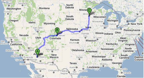 Carito por el mundo: Road trip: Arizona a Minnesota