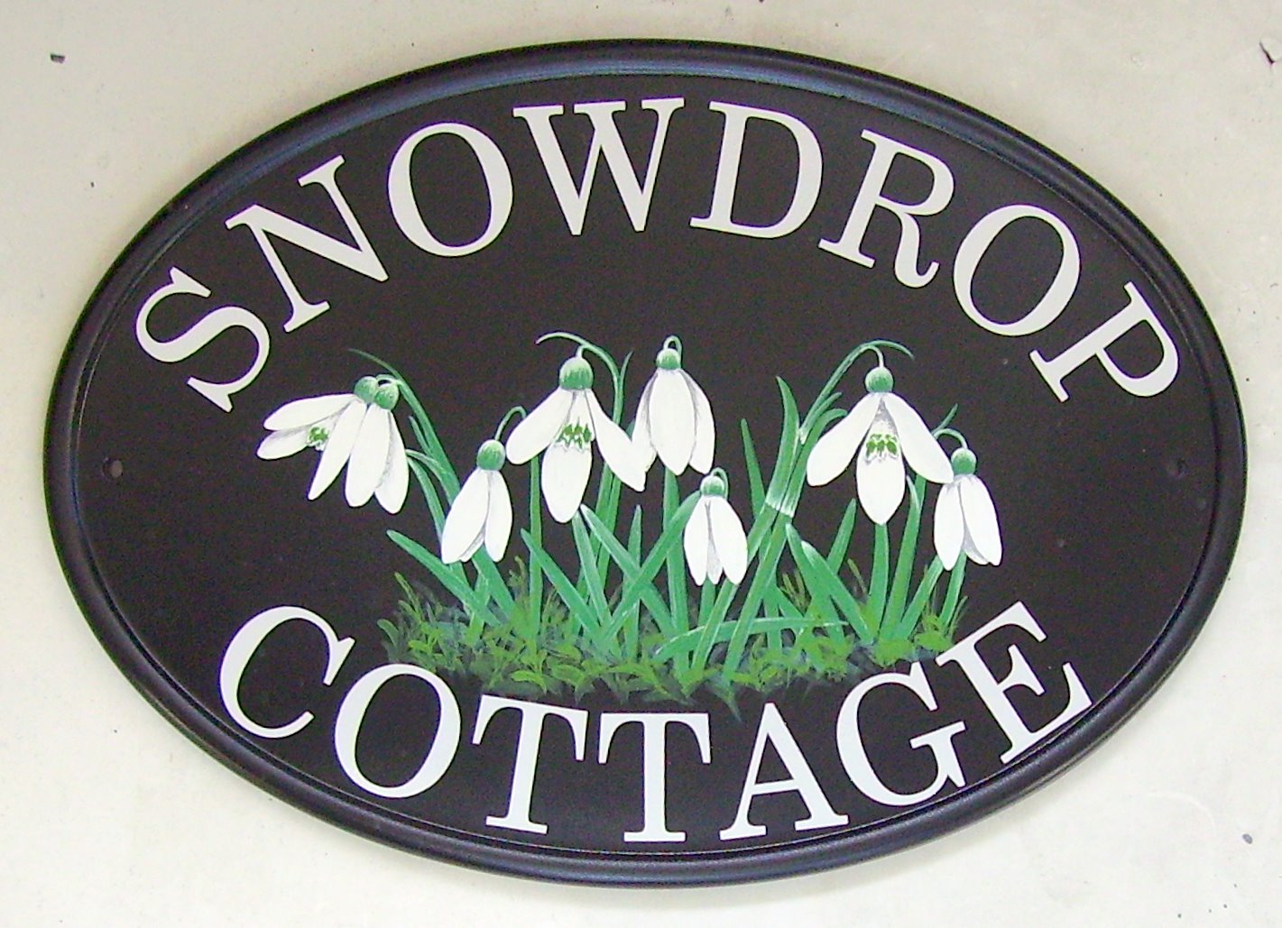 Pictorial House Signs from Yoursigns Ltd: Snowdrop Cottage House Sign