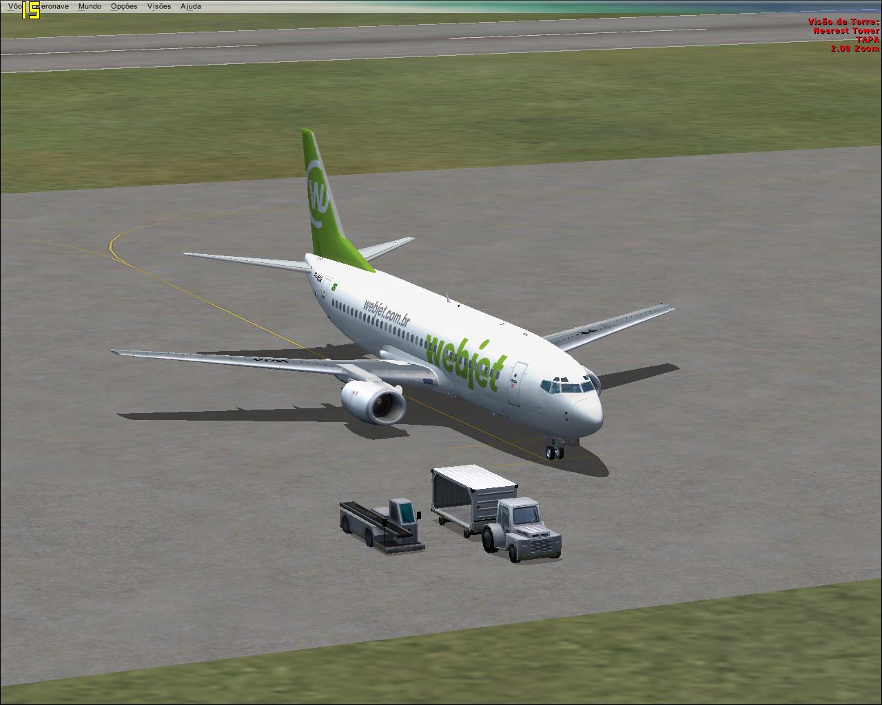 Teste: Vista Liners Boeing 737 300- Webjet