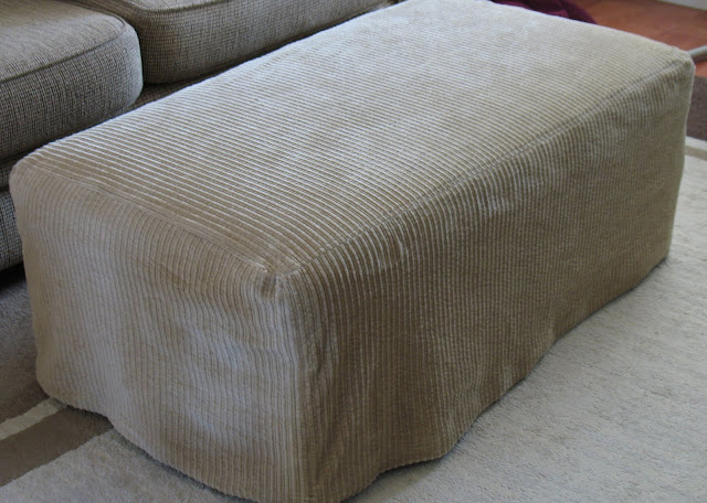 Ottoman Slipcover Tutorial. - Sew Much Ado