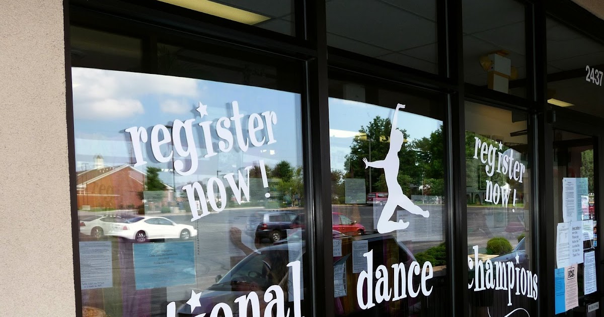 Cher's Signs by Design: Dance Studio Window