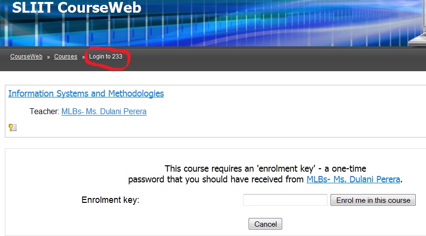 SLIIT from the 'Beginning': How to Enroll yourself for a particular course?